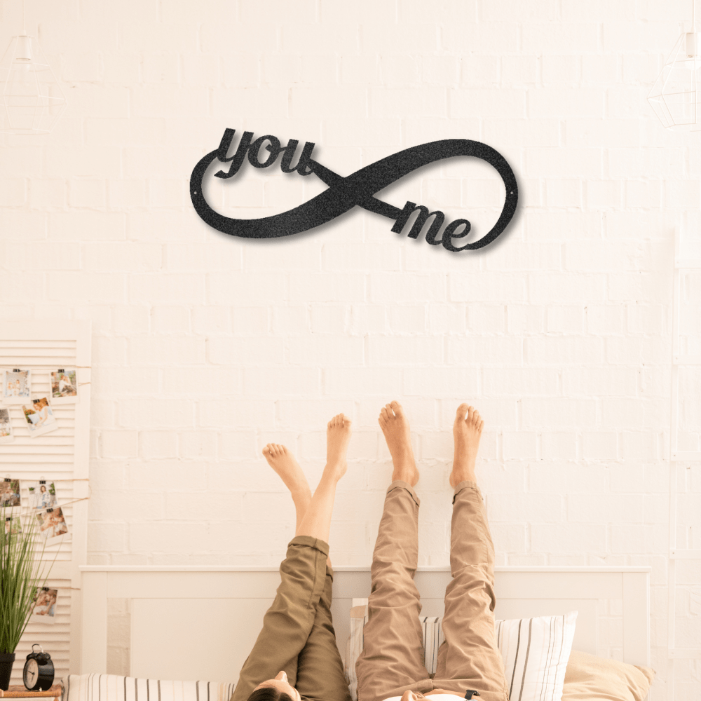 You and Me Infinity - Steel Sign – Metal Decor 4U
